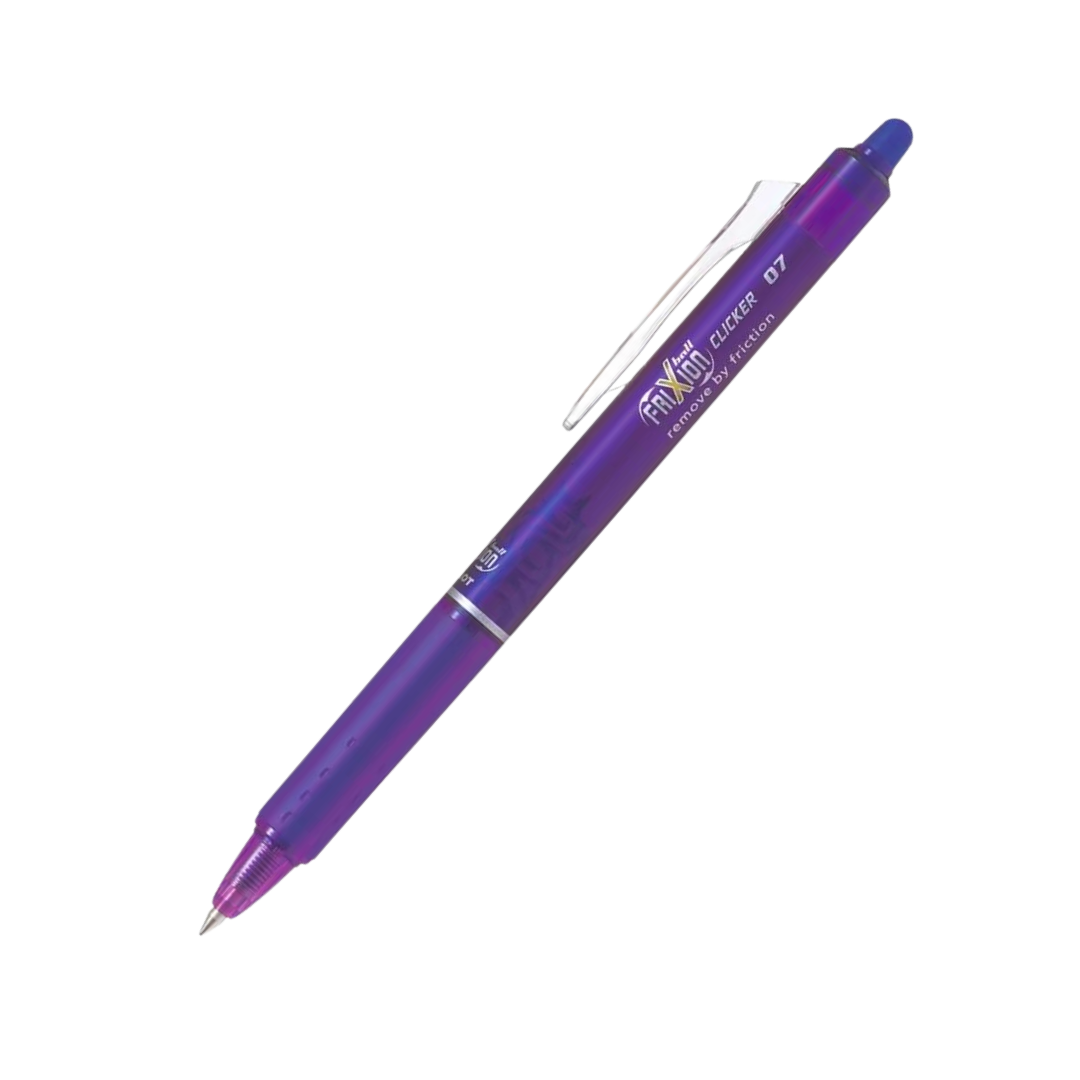 Pen 0.7 Pilot Frixion Rollerball Clicker Violet/Purple
