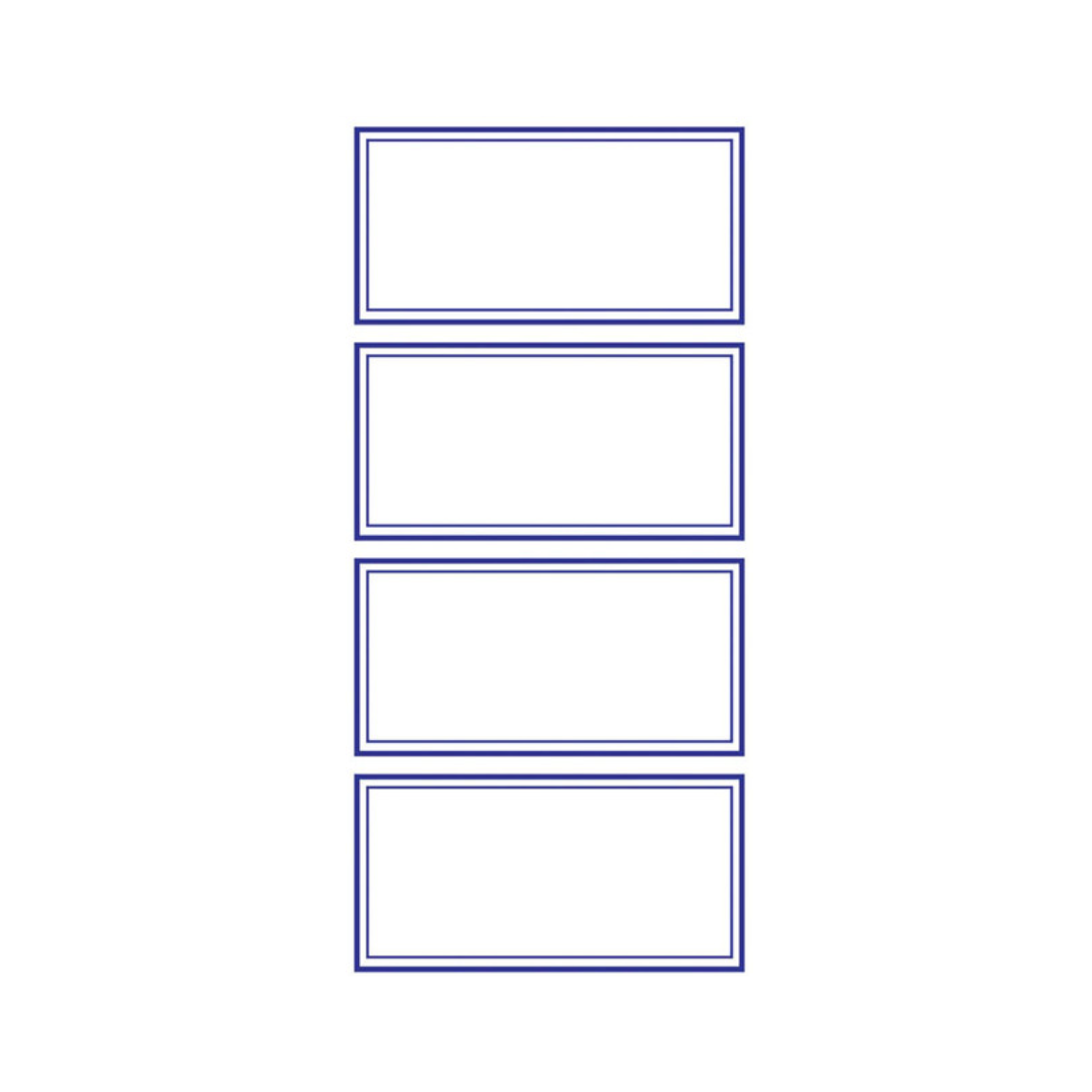 REDFERN Blue Border Labels 24s SWPB2S