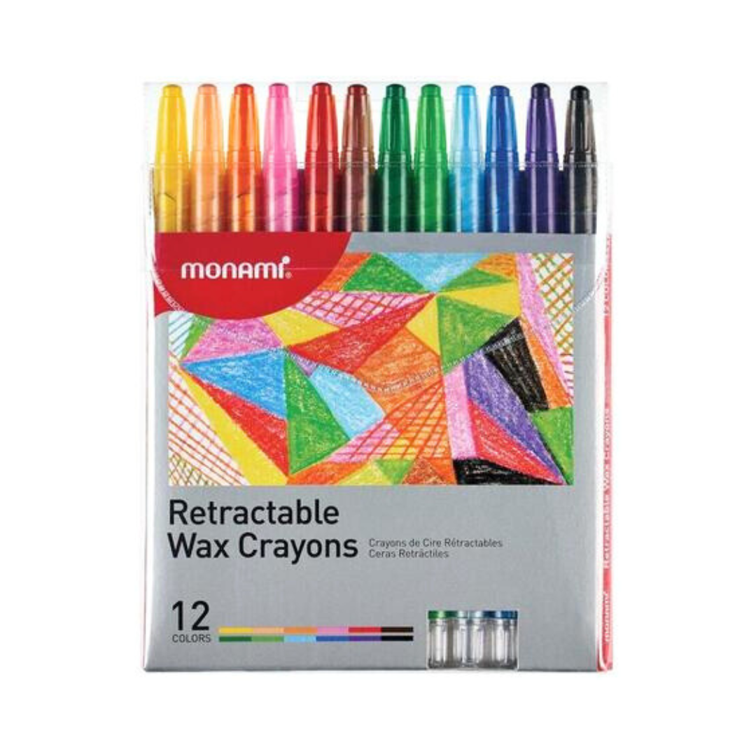 MONAMI RETRACTABLE CRAYON WALLET 12S DTSBTS